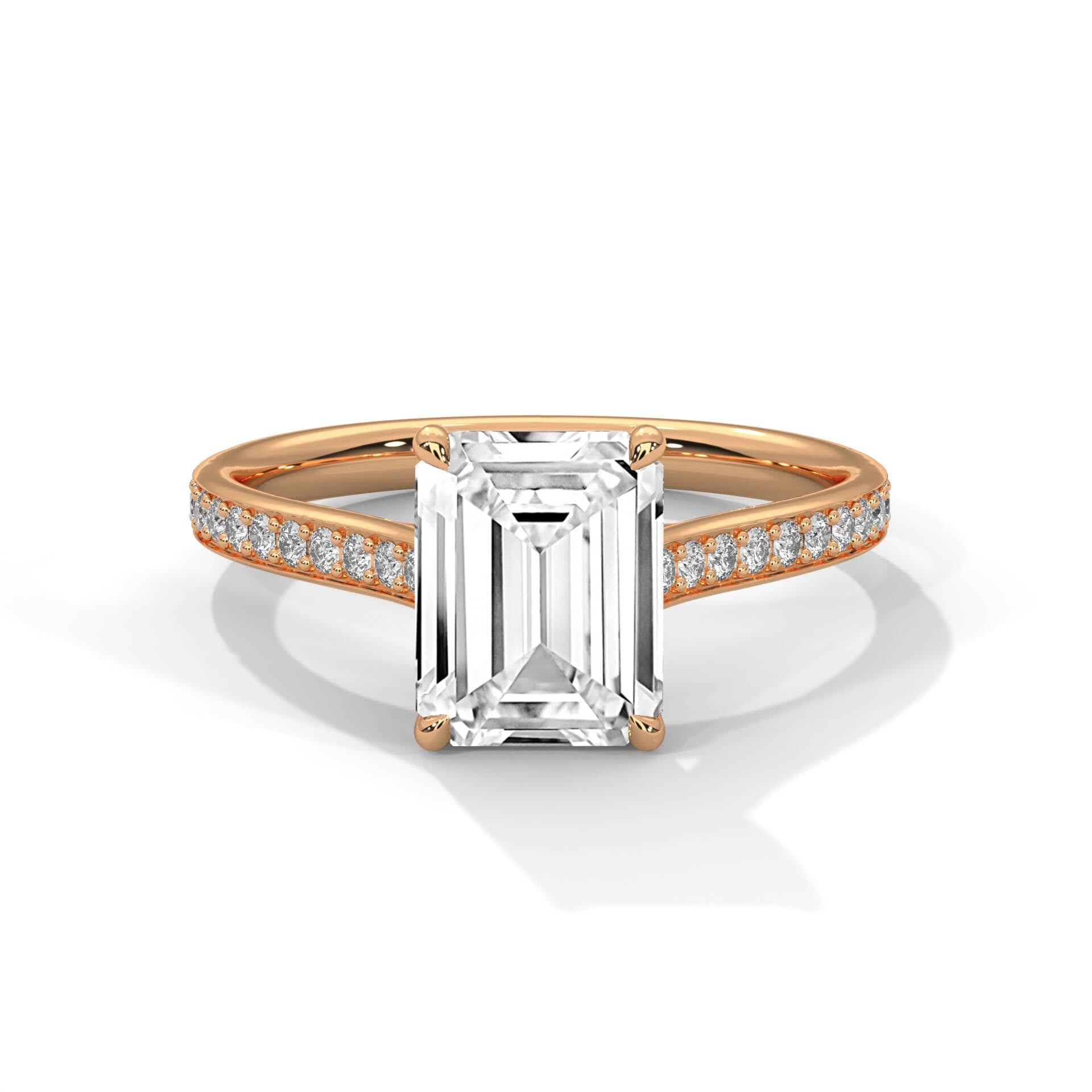 The Seraphina Ring with 2.00 ct Emerald-Cut Solitaire Diamond